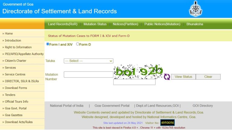 Goa Land Records 2025: Check Survey Plan/ Mutation Online, Form Download